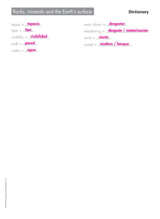 Dictionary rocks | PDF | Geology | Science