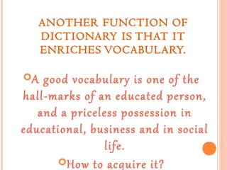 Dictionary skills. | PPT