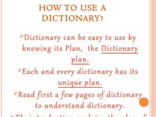 Dictionary skills. | PPT