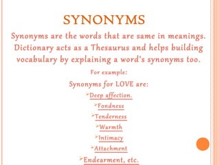 Dictionary skills. | PPT | Family and Relationships