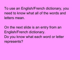 Dictionary Skills Noun | PPT