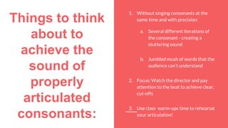 Diction for Choral Singers | PPTX