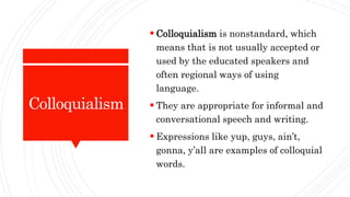 Diction types | PPTX