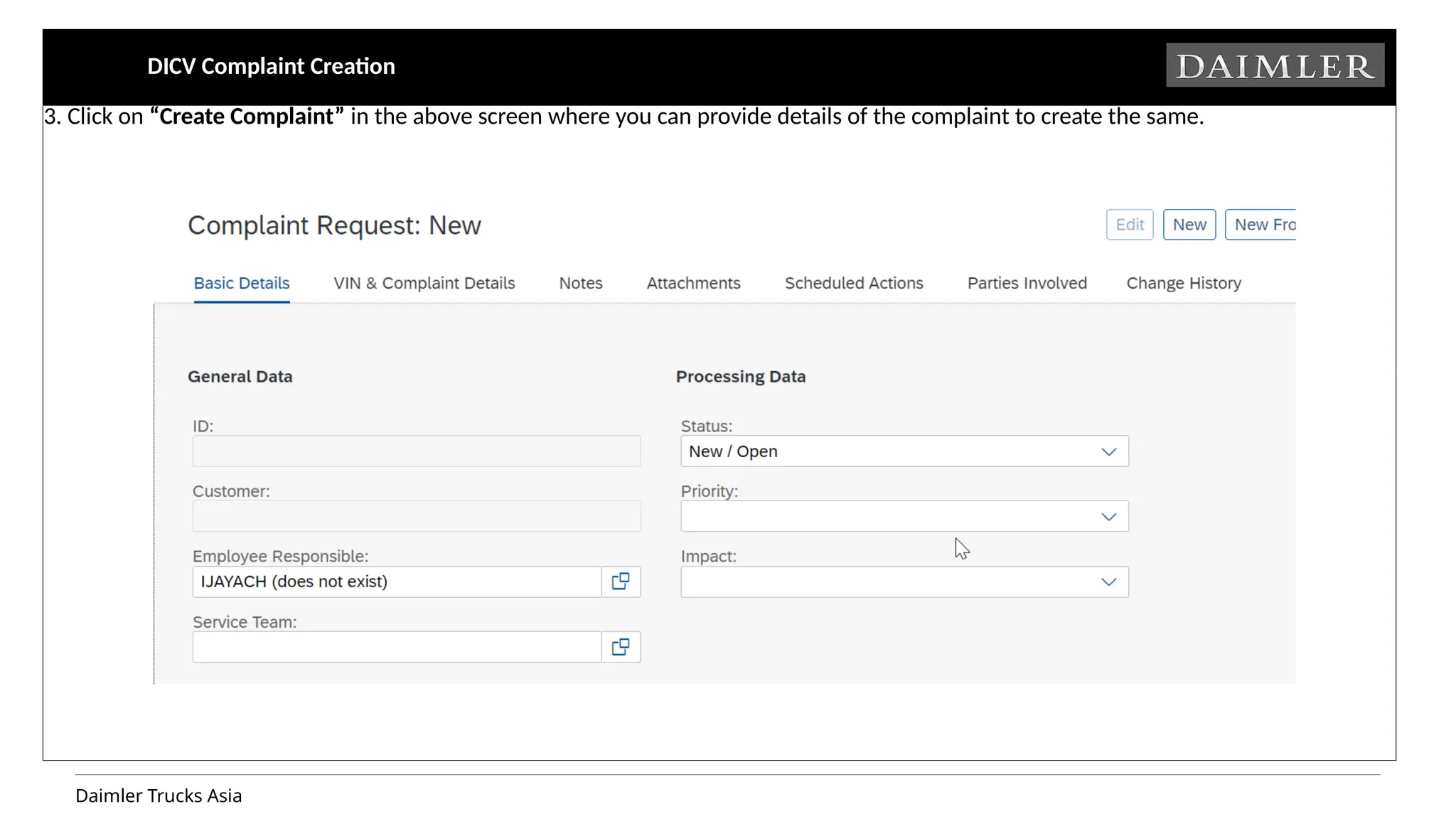 DICV CM Complaint Creation Process.pptx