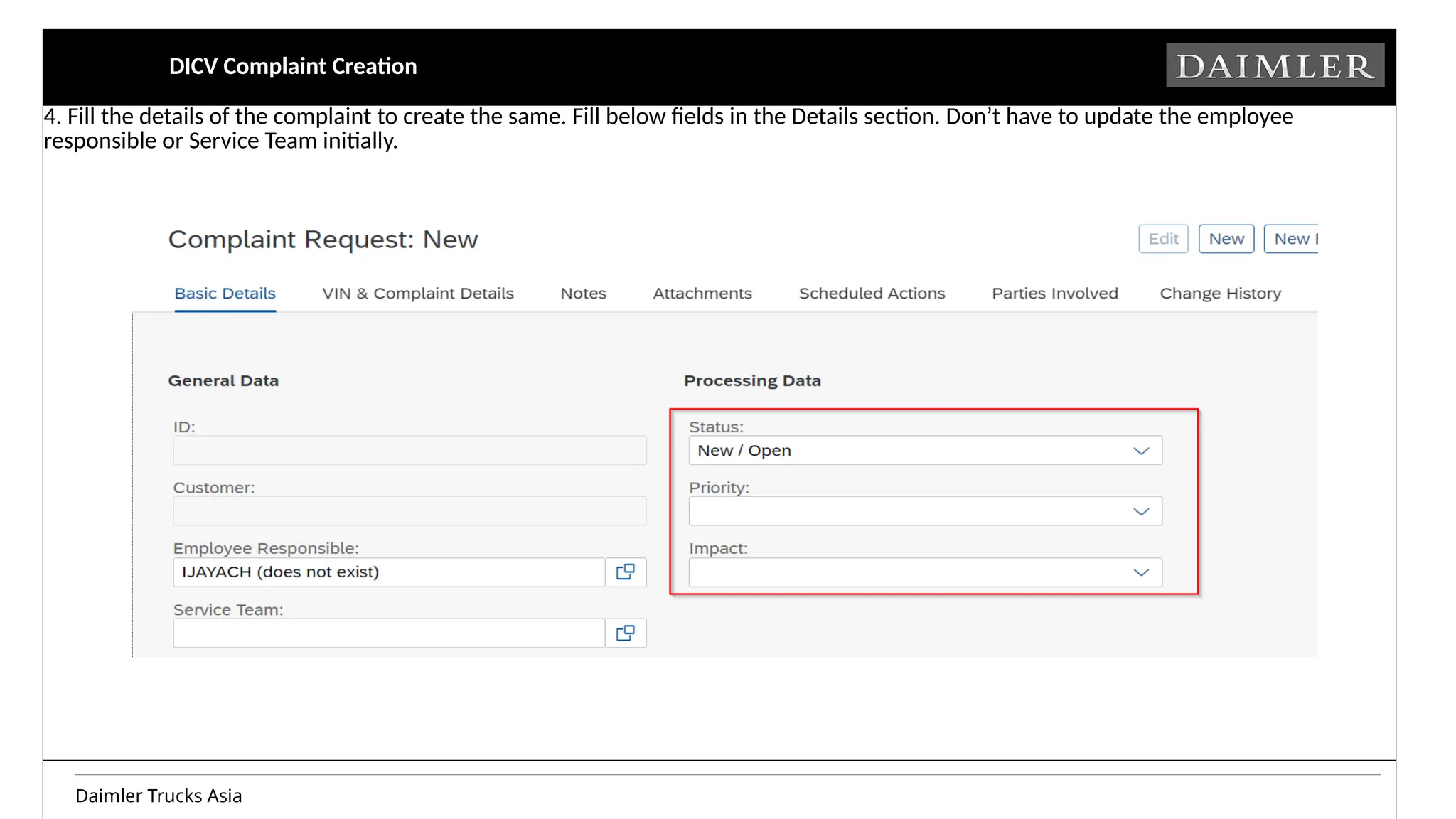 DICV CM Complaint Creation Process.pptx