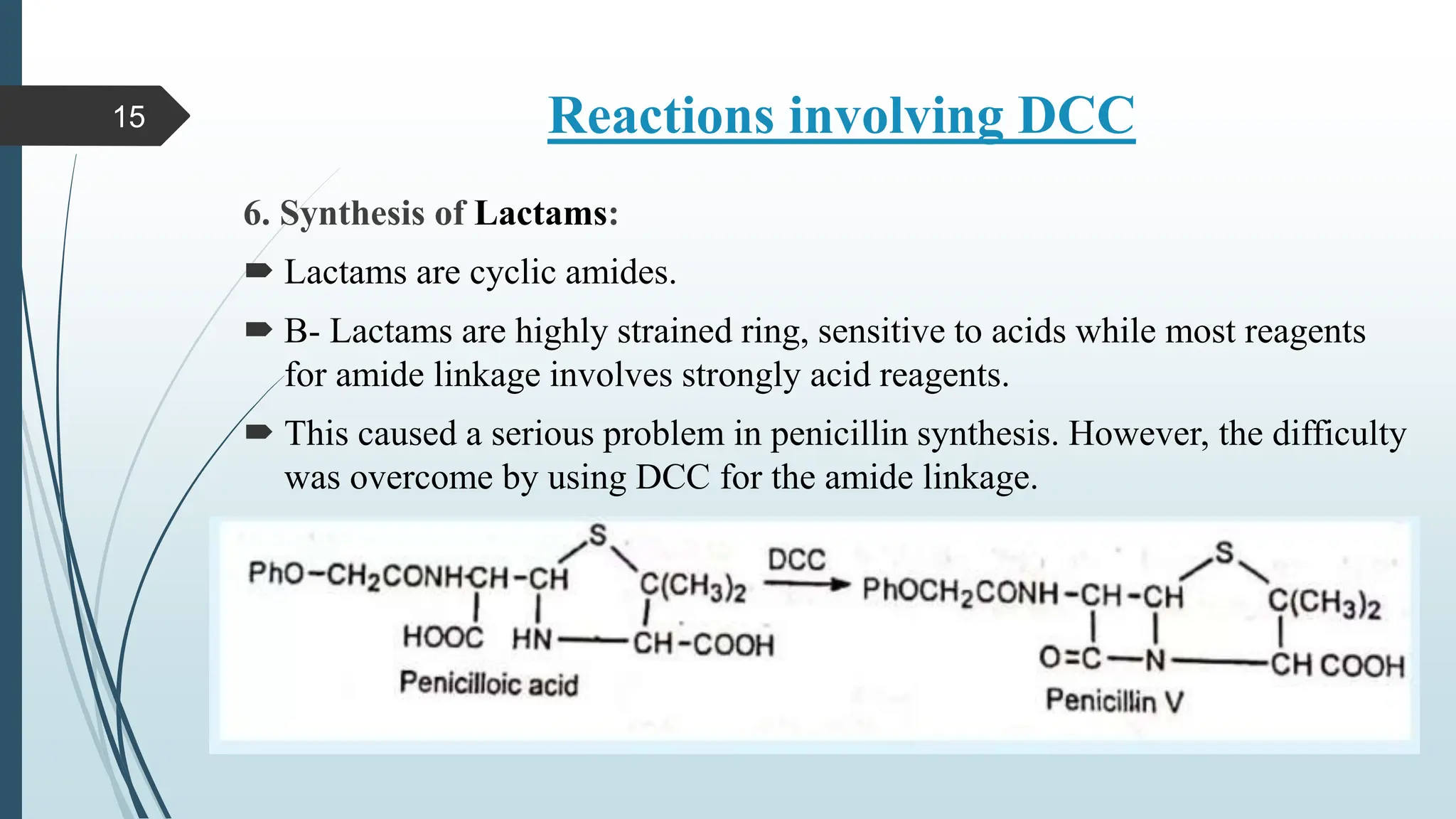 Synthetic reagent & its applications:Dicyclohexyl carbodiimide | PPTX
