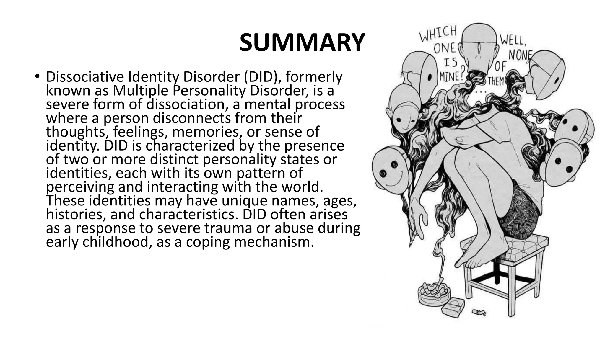 Dissociative Identity Disorder - DID aka Multiple Personality Disorder ...