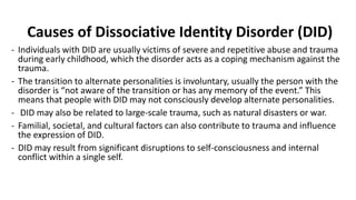 Dissociative Identity Disorder - DID aka Multiple Personality Disorder ...