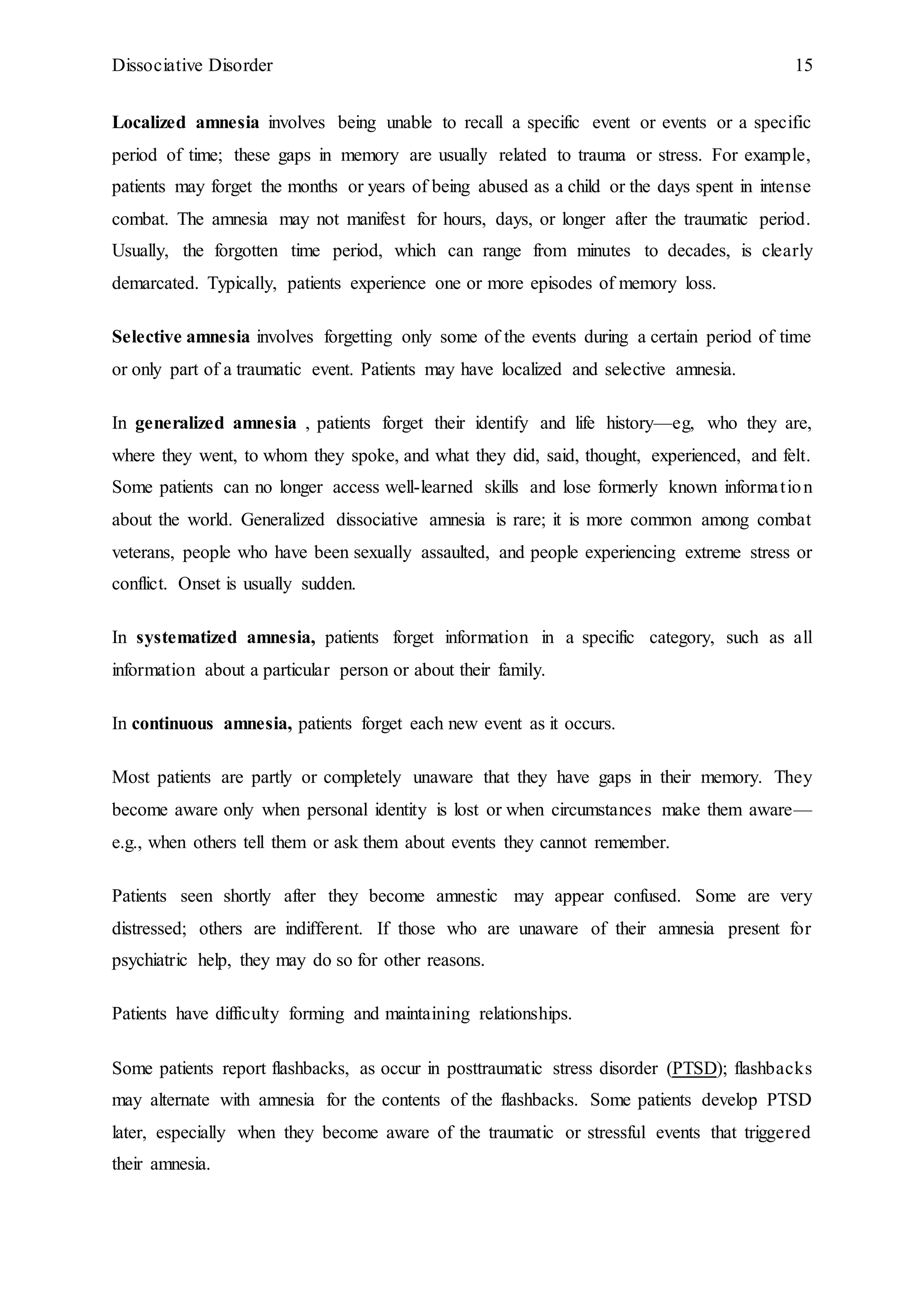 DISSOCIATIVE IDENTITY DISORDER | DOCX