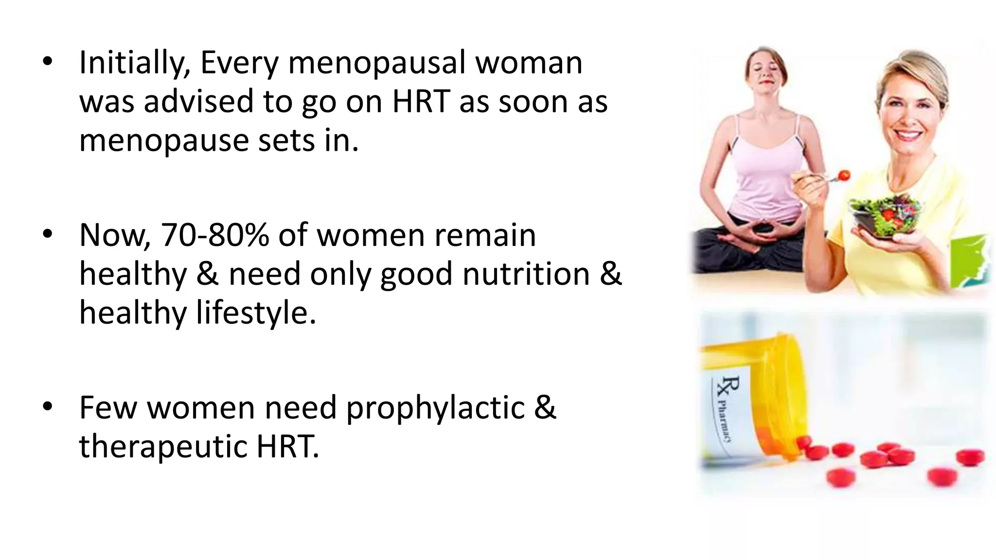 Hormone replacement therapy in Post menopausal women | PPTX