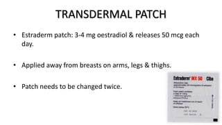 Hormone replacement therapy in Post menopausal women | PPTX