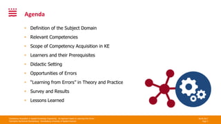 Competency Acquisition in Applied Knowledge Engineering | PPT