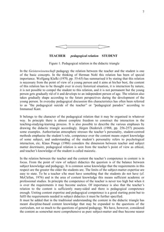 Didactic relation in the teaching-studying-learning process | PDF ...