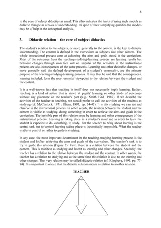 Didactic relation in the teaching-studying-learning process | PDF ...