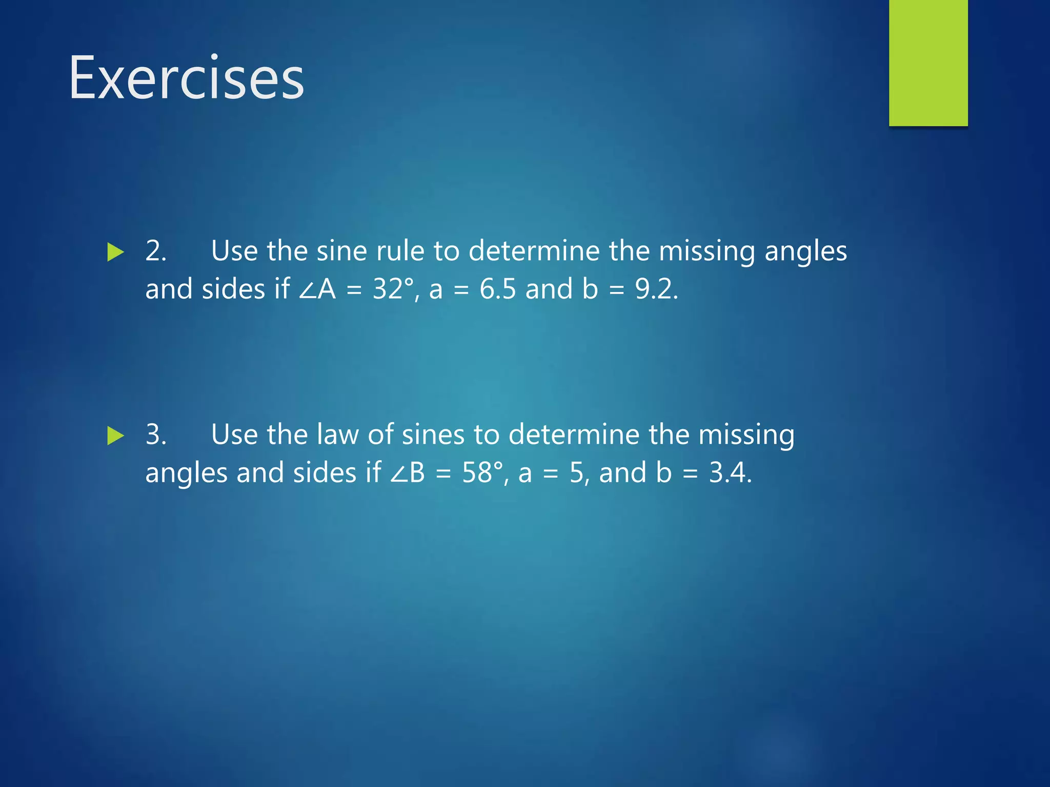 Didactic lesson sine rule | PPTX
