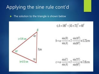 Didactic lesson sine rule | PPTX | Physics | Science
