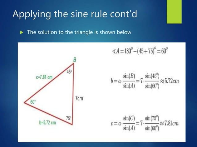 Didactic lesson sine rule | PPTX | Physics | Science