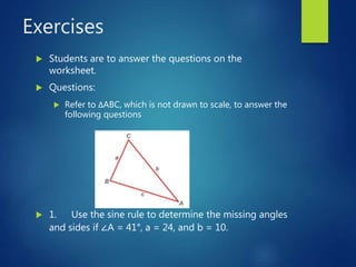 Didactic lesson sine rule | PPTX | Physics | Science