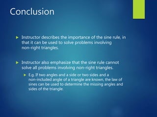 Didactic lesson sine rule | PPTX | Physics | Science