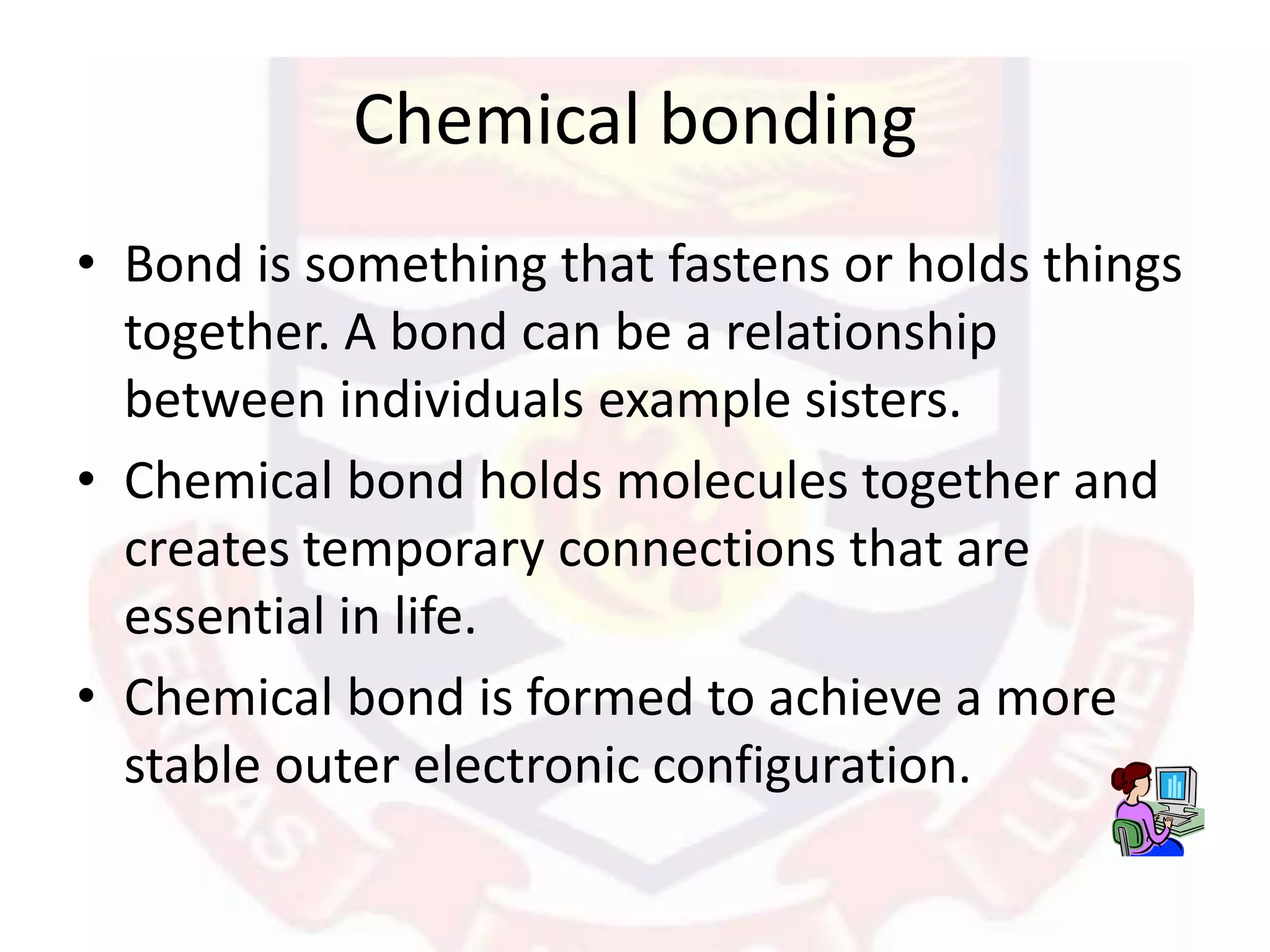 INTRAMOLECULAR BONDS PPT | PPTX