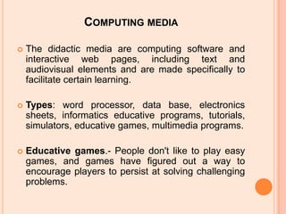Didactic resources | PPT