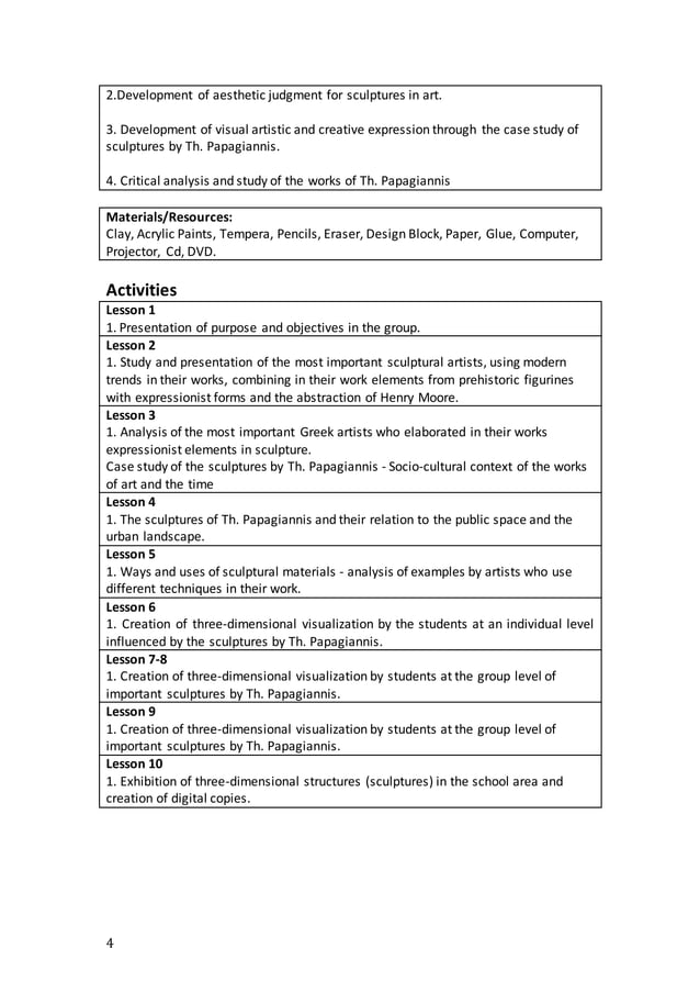 Didactic resources - Lesson Plans | DOCX