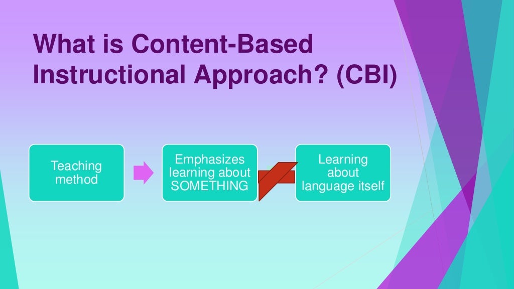 Based Content Instruction