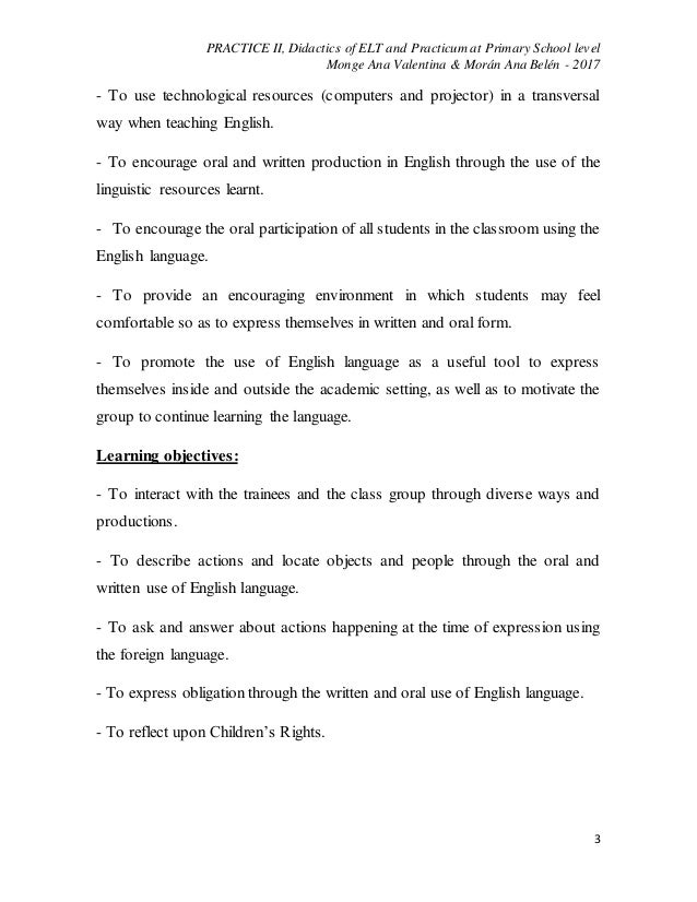 Didactic sequence- English version