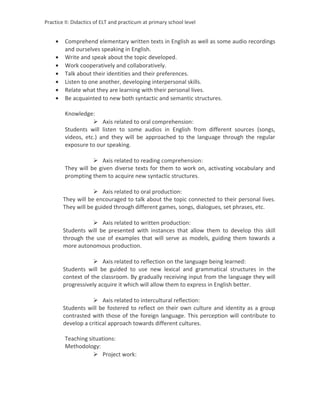 Didactic sequence personal information | DOC
