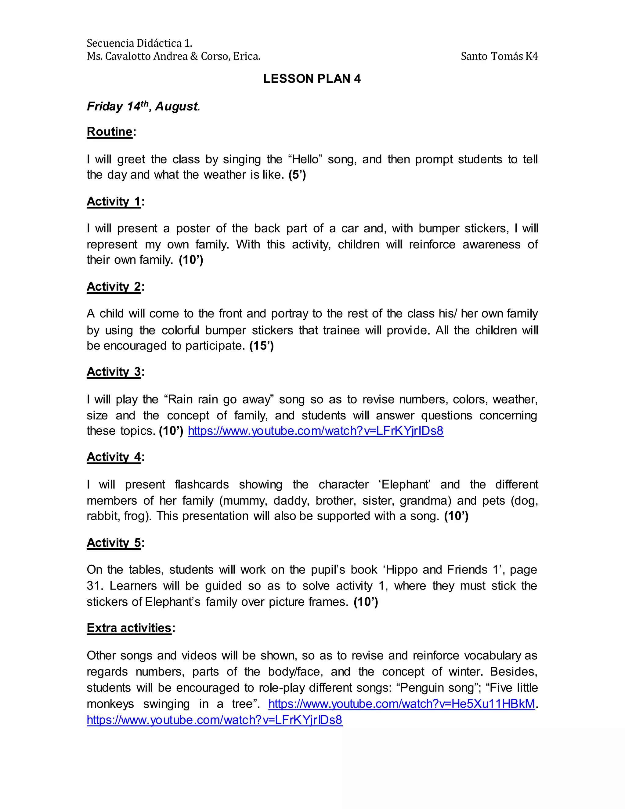 Didactic Sequence 1 | DOCX