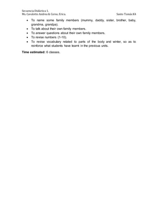 Didactic Sequence 1 | PDF