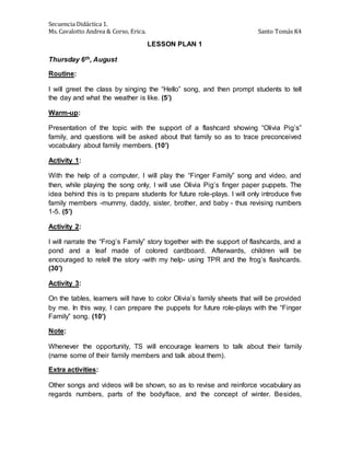 Didactic Sequence 1 | PDF