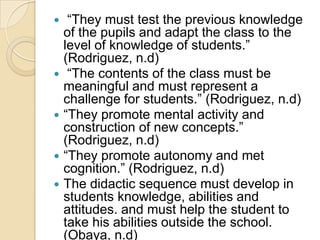 Didactic sequence class | PPTX