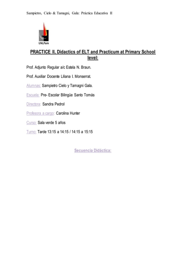 Didactic sequence TOYS lesson plan 1 and 2 | PDF