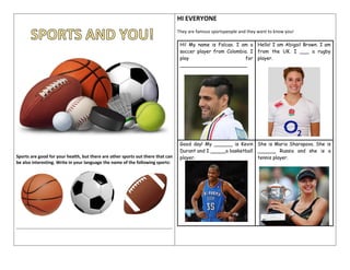 Didactic unit - Unidad didáctica enfocada a deportes | PPT