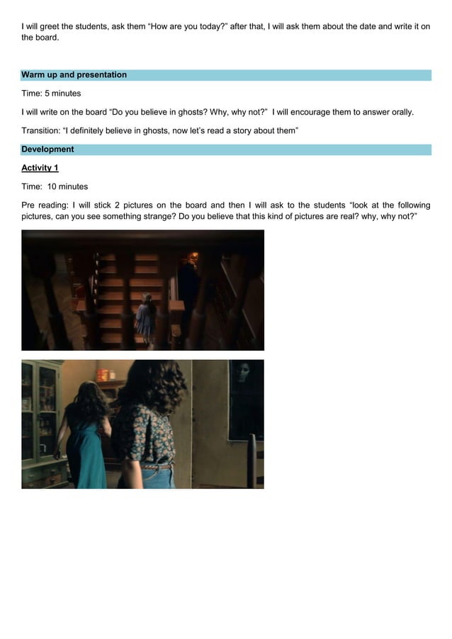 Didactic unit 1 lesson plans | PDF