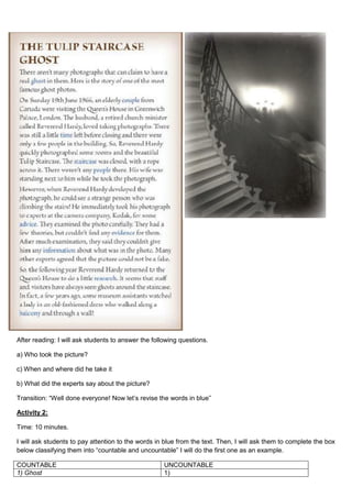 Didactic unit 1 lesson plans | PDF