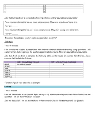 Didactic unit 1 lesson plans | PDF