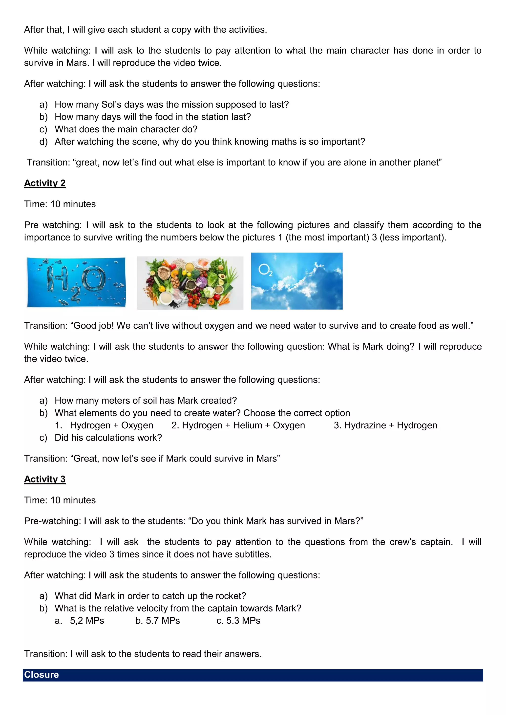 Didactic unit 2 lesson plans | PDF | Geography | Science