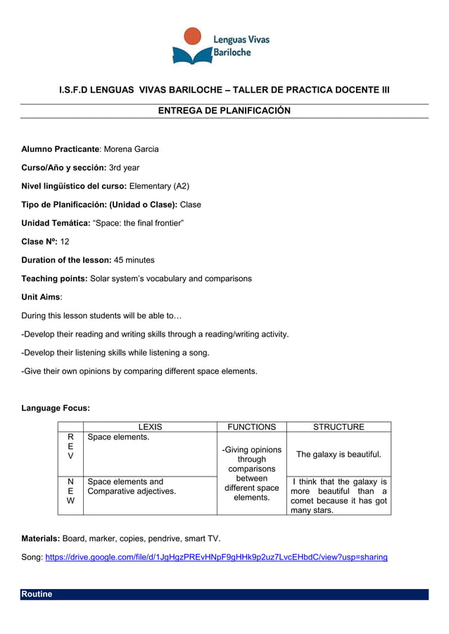 Didactic unit 2 lesson plans | PDF | Geography | Science