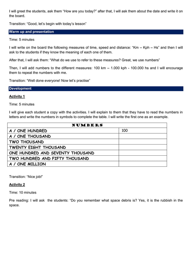 Didactic unit 2 lesson plans | PDF | Geography | Science