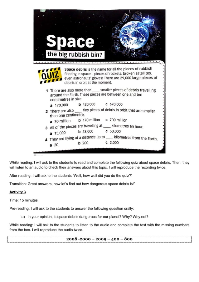 Didactic unit 2 lesson plans | PDF | Geography | Science