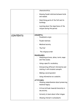 Didactic unit, feudalism | PDF