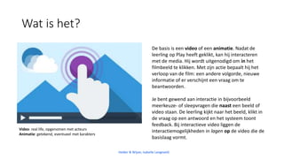 Didactiek interactieve video | PPT