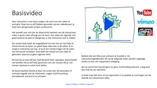 Didactiek interactieve video | PPT