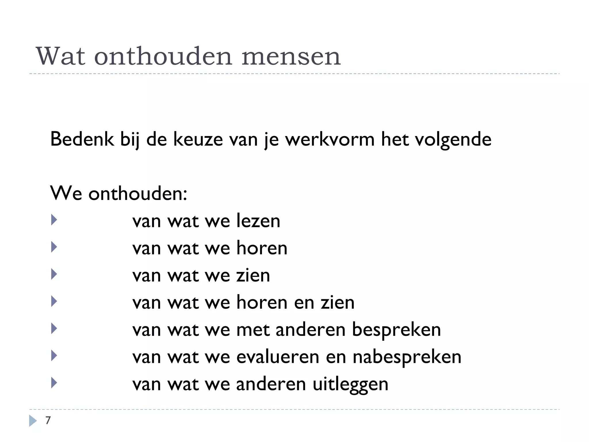 Didactische werkvormen | PPT