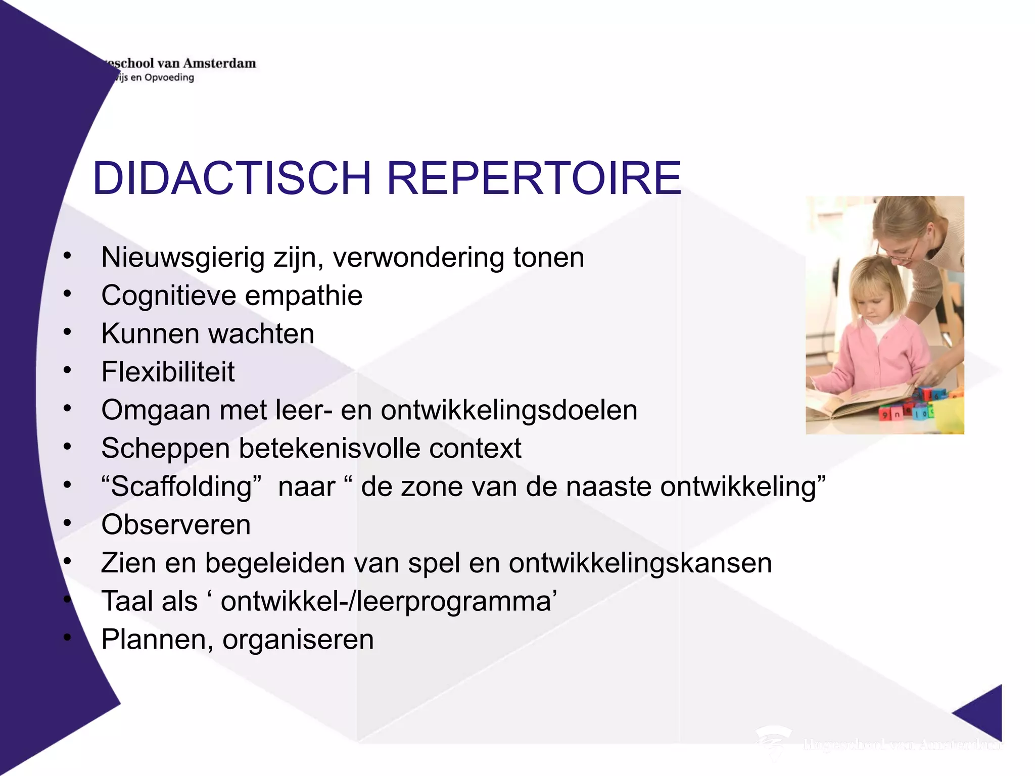 Didactisch repertoire joki 1 bijeenkomst 2 2012 | PPT
