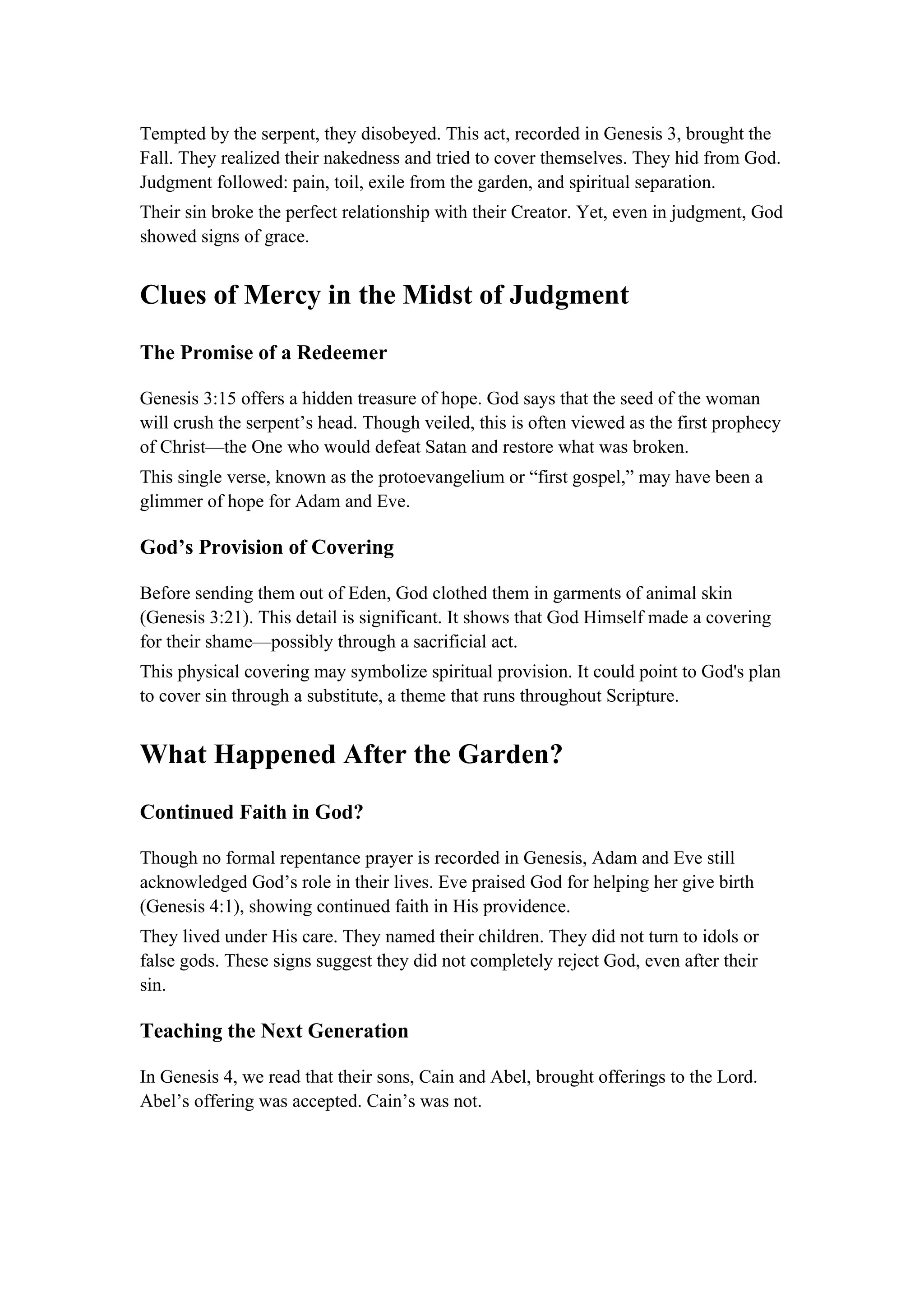 Did Adam and Eve Go to Heaven: You Should Know.docx