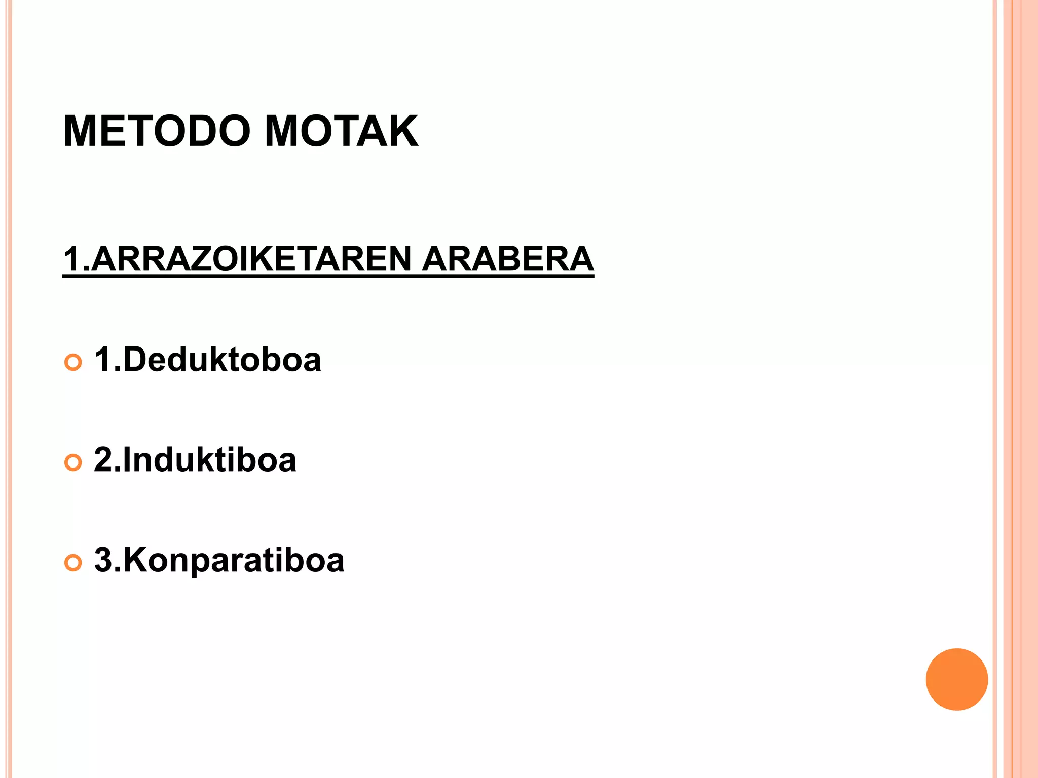 Didaktikako aurkezpena (metodologia) | PPTX