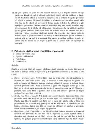Hysen Doko, Didaktike matematike | PDF